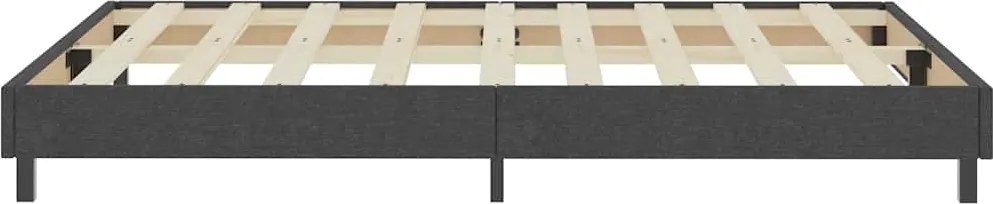 Postel boxspring šedá textil 140 x 200 cm 287456