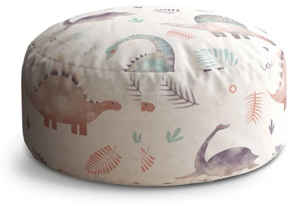 Sablio Taburet Circle Malovaní dinosauři: 38x48 cm
