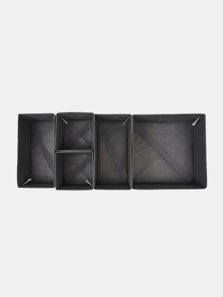 Sinsay - 5 pack skládacích organizérů do skříně - šedá