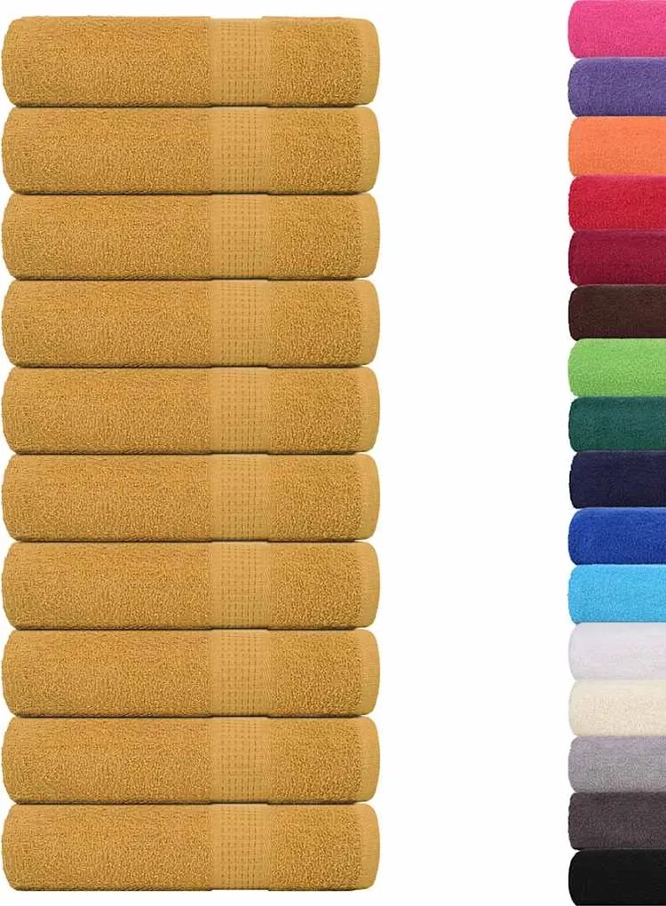 Ručníky do sprchy FROGN 10 ks zlaté 70x140 cm 360 g/m² 136811