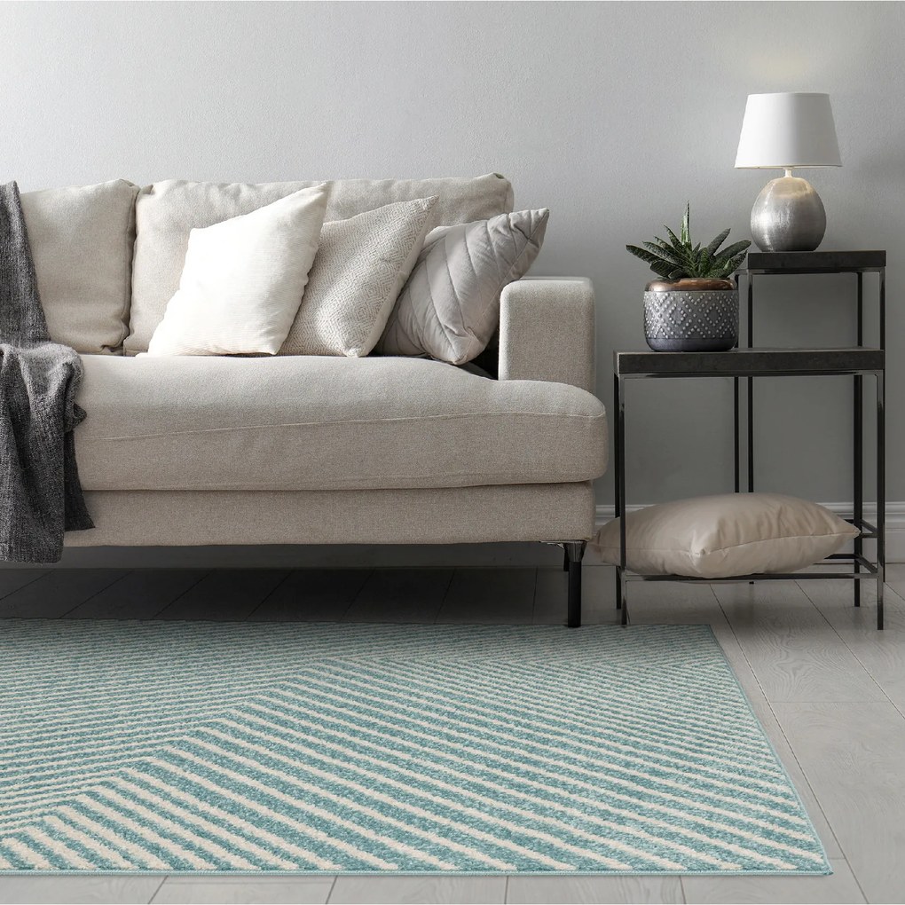 Tribeca Design Kusový koberec Jars Blue Cross Rozměry: 160x230 cm