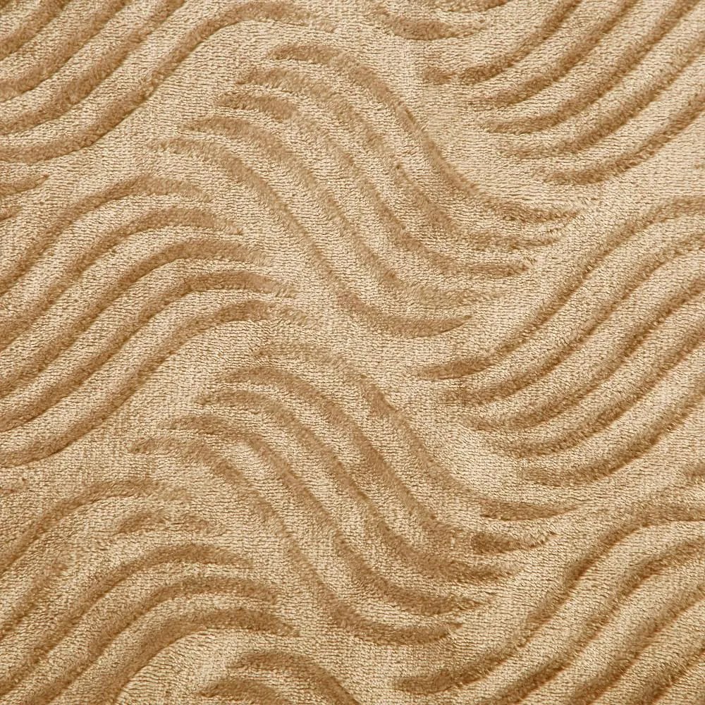 Extrapościel Přehoz na postel z mikrovlákna 200x220 Wave beige