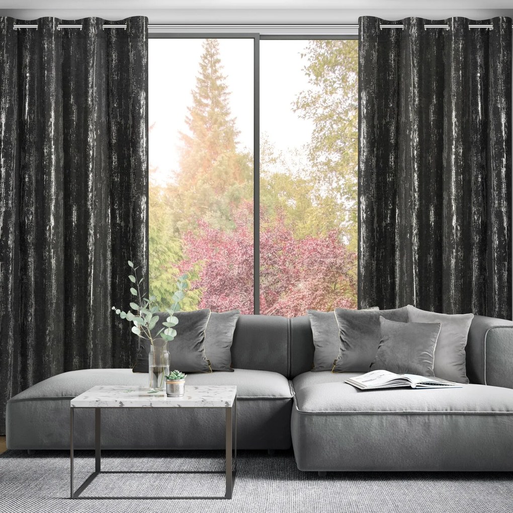 ZÁVĚS NA KROUŽCÍCH LIBI 140X250 CM VZOROVANÁ