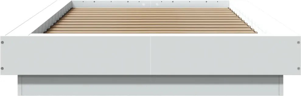 Rám postele s LED osvětlením bílý 75 x 190 cm kompozitní dřevo 3281154