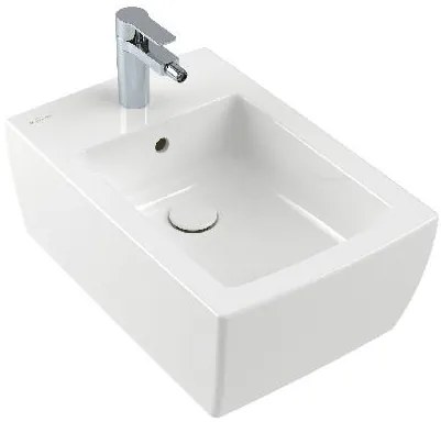 Villeroy & Boch Memento 2.0 - Závěsný bidet, s 1 otvorem pro baterii, CeramicPlus, Stone White 443300RW