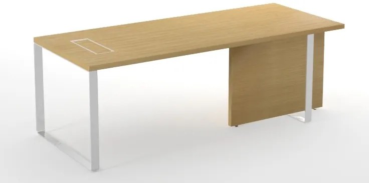NARBUTAS - Kancelářský stůl PLANA 180x90x75 s modesty panelem na levé straně
