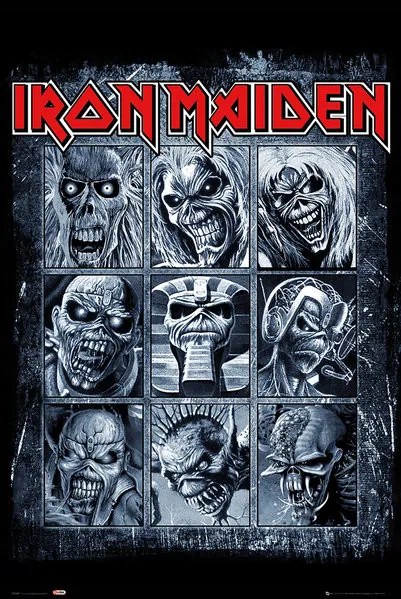 Plakát, Obraz - Iron Maiden - Eddies, (61 x 91,5 cm)