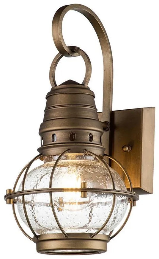 Elstead Venkovní retro lampa na fasádu BRIDGEPOINT S/stará mosaz