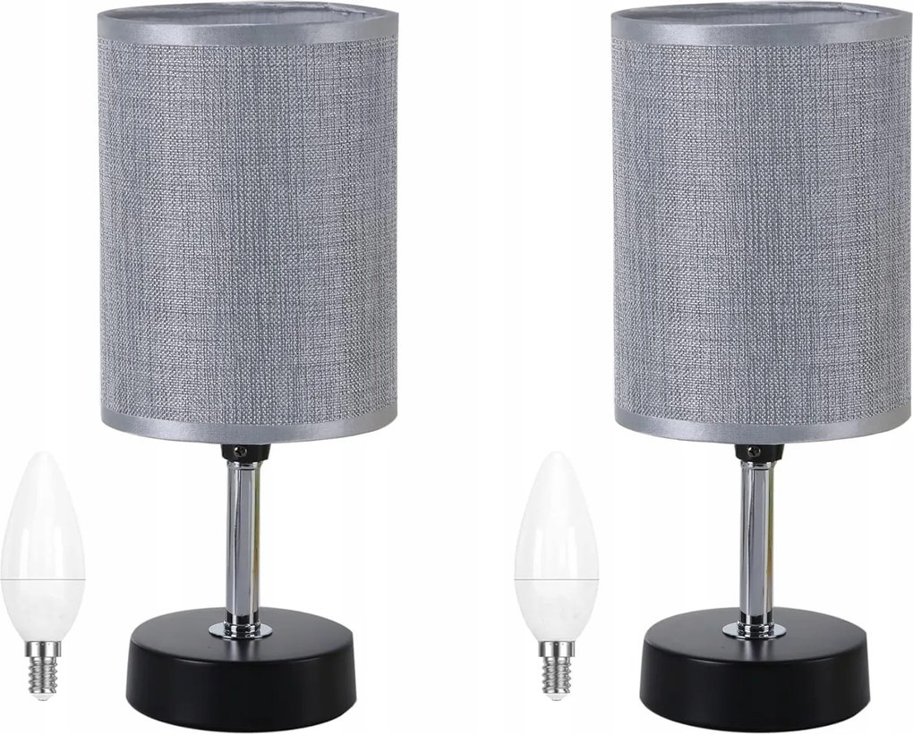 2x Noční Lampa Dotyková Moderní Stolní Led Lampa