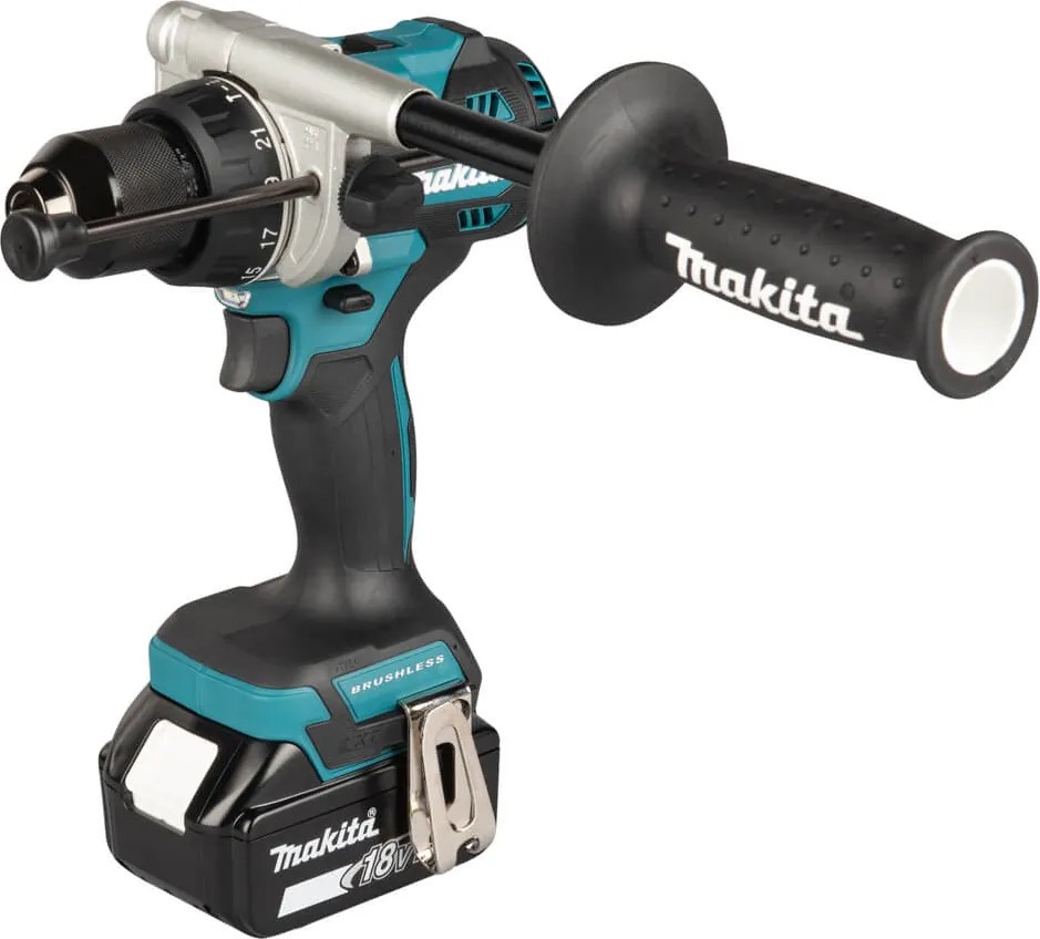 Makita DHP492RTJ AKU bezuhlíkový příklepový šroubovák Li-ion LXT 18V 5,0 Ah, Makpac