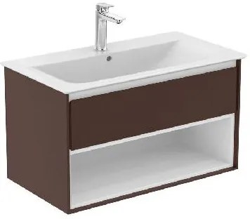 Ideal Standard Connect Air - Skříňka pod umyvadlo 100x44x52 cm, hnědá mat/bílá mat E0828VY