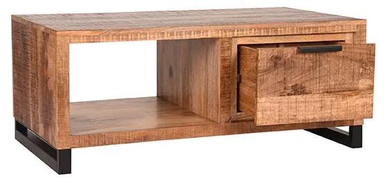 LABEL51 Konferenční stolek Glasgow - přírodní mangové dřevo - 110x60 cm