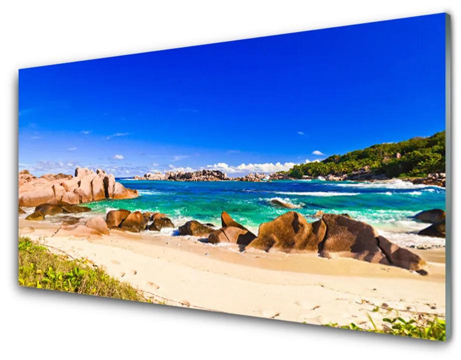 akrylový obraz Pláž Moře Krajina 140x70 cm