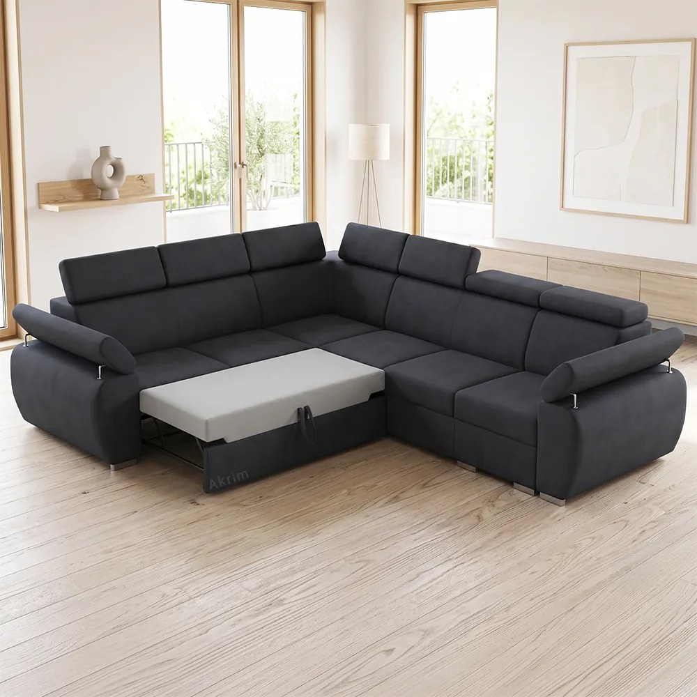 Sedací souprava BASTON | 260x325 cm | rozkládací + 2x úložný prostor | VÝBĚR TKANIN