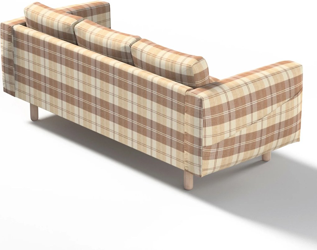Potah na pohovku IKEA Norsborg 3-místná barva béžová látka pletený vzor, vzorované