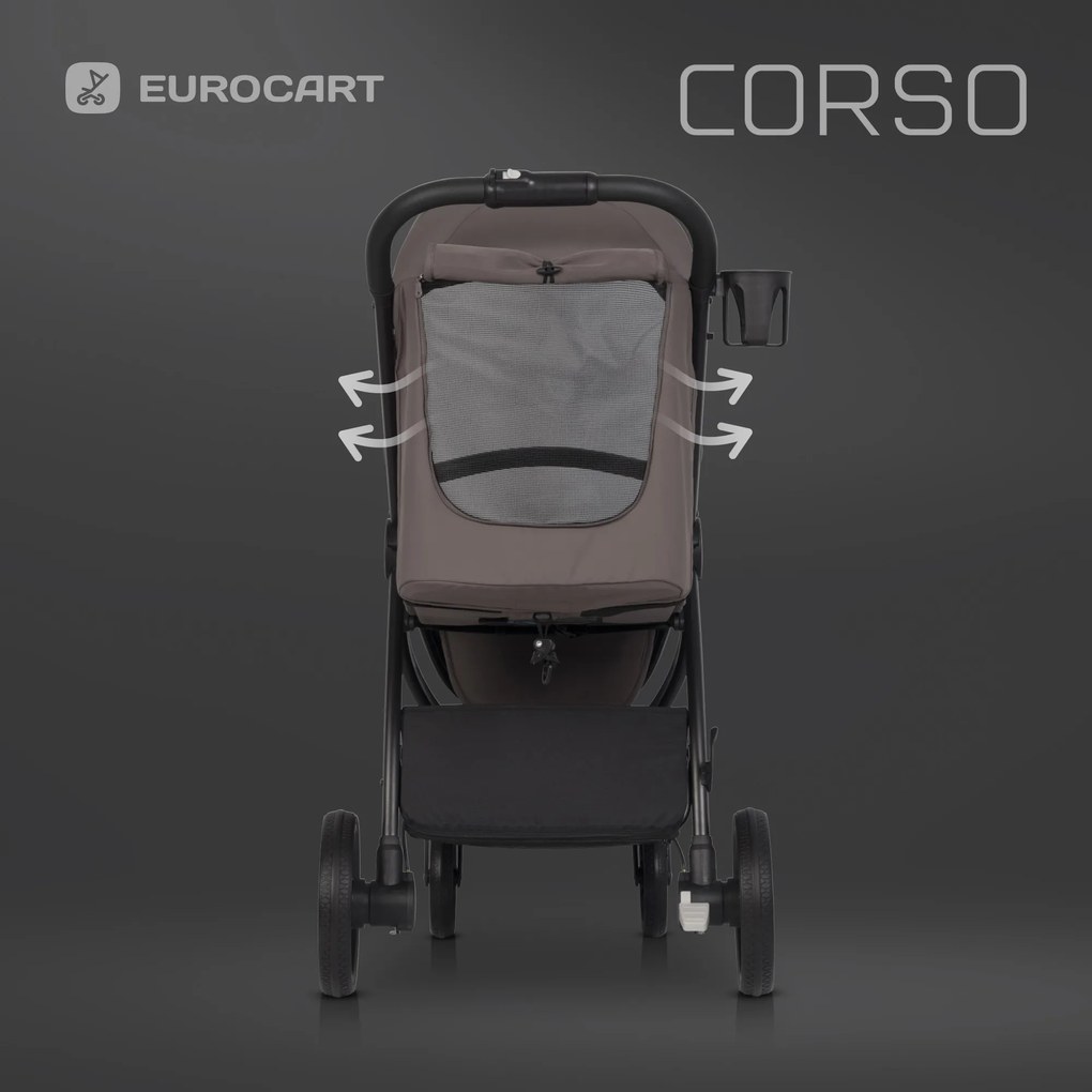 Sportovní kočárek Euro-Cart Corso Taupe
