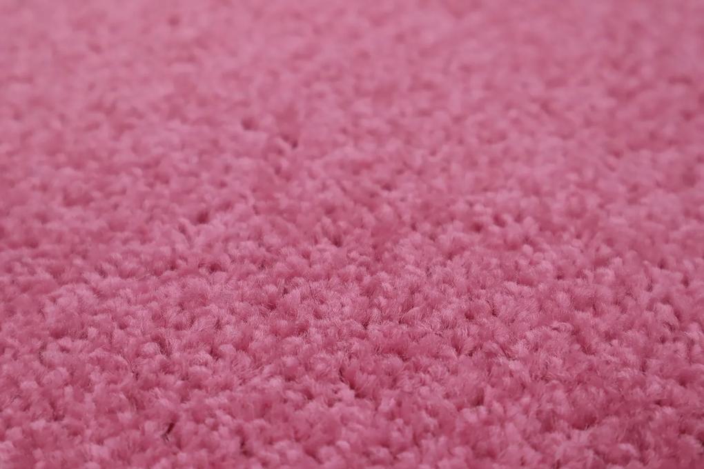 Vopi koberce Kusový koberec Eton růžový 11 kruh - 200x200 (průměr) kruh cm
