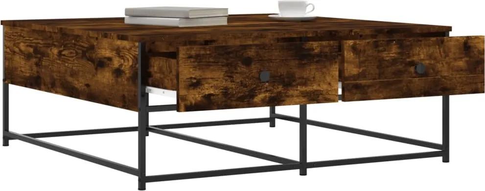 vidaXL Konferenční stolek 100 x 99 x 40 cm kompozitní dřevo [835296] Barva: Černá