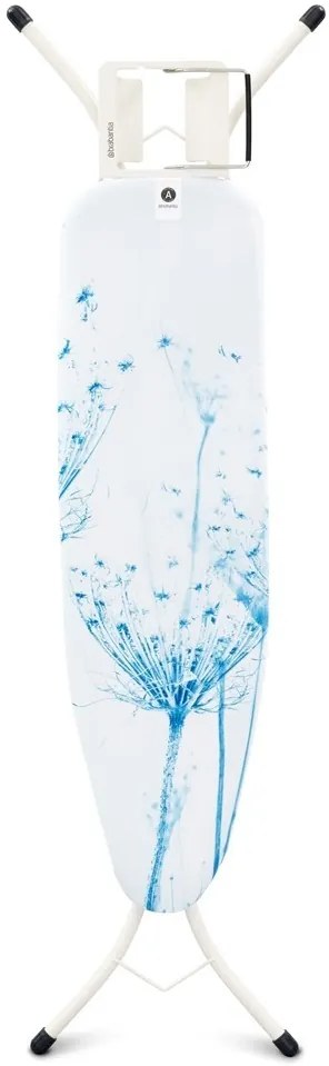 Brabantia COTTON FLOWER Žehlící prkno 110x30 cm - odkládací plocha pro žehličky - bílý rám 22 mm