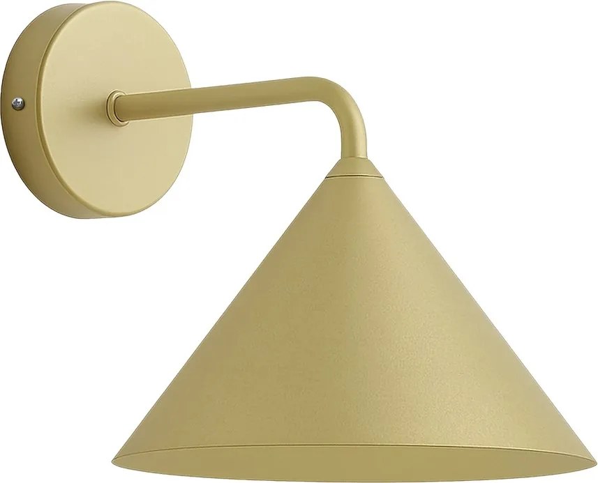 Nástěnné svítidlo Capital, 1x zlaté kovové stínítko, (fi 21cm), g