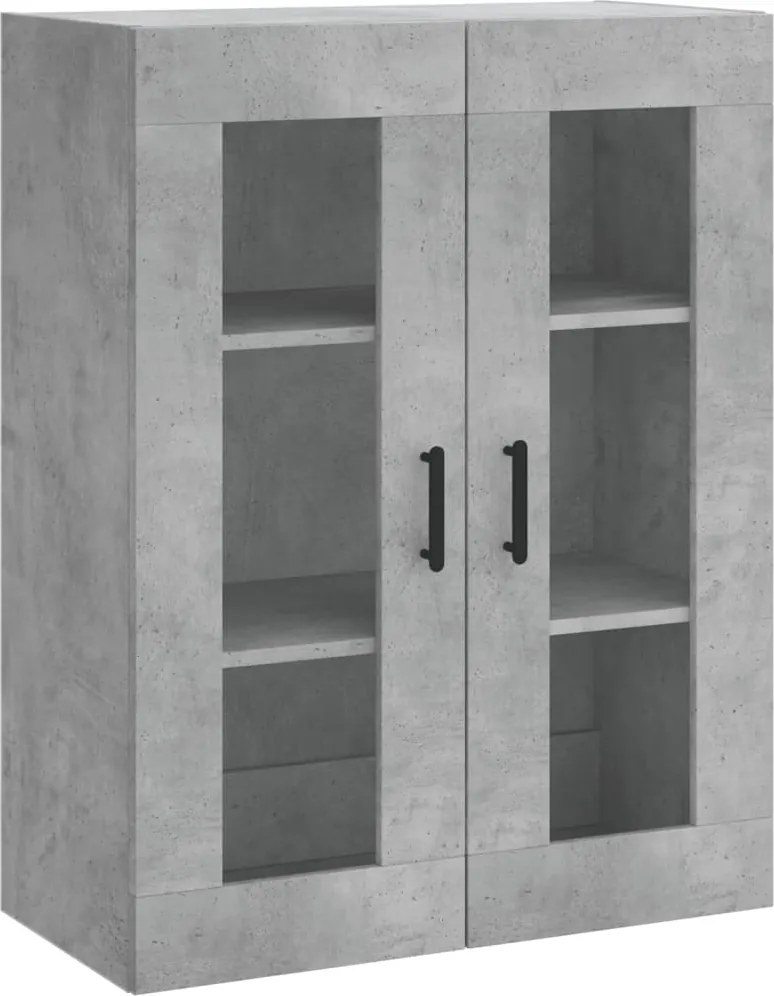 Skříň highboard betonově šedá 69,5x34x180 cm kompozitní dřevo 3198541