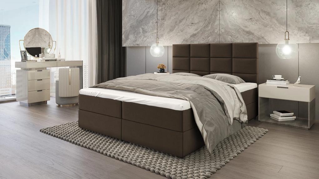 SFAB Kontinentální čalouněná postel MERCURY (120x200 cm) Barva látky: RIVIERA 100