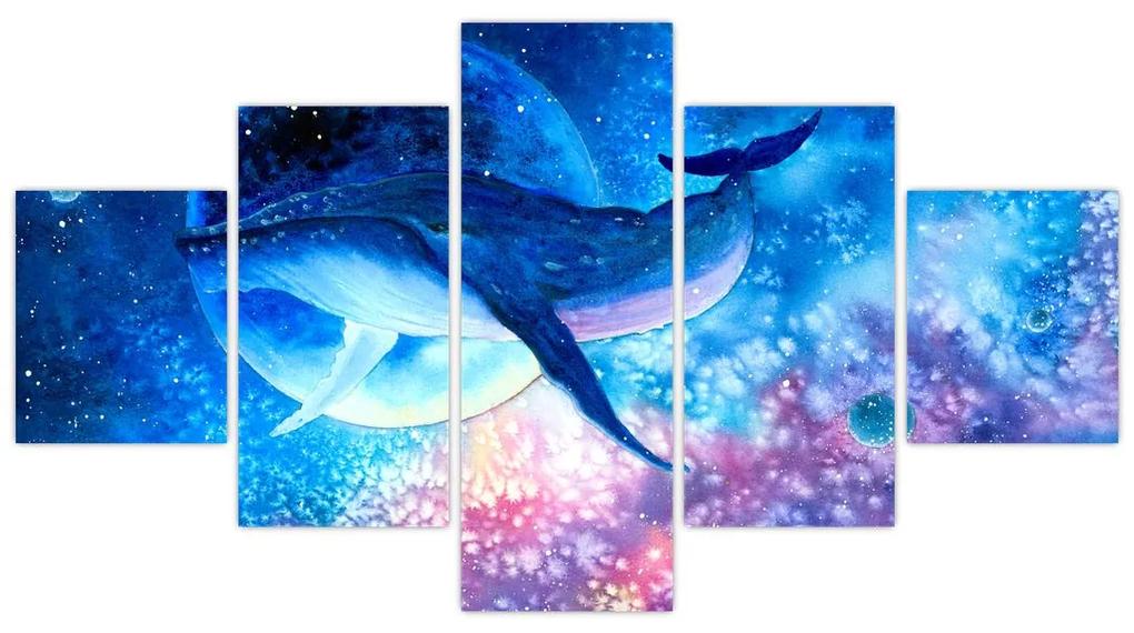 Obraz - Vesmírná velryba (125x70 cm)