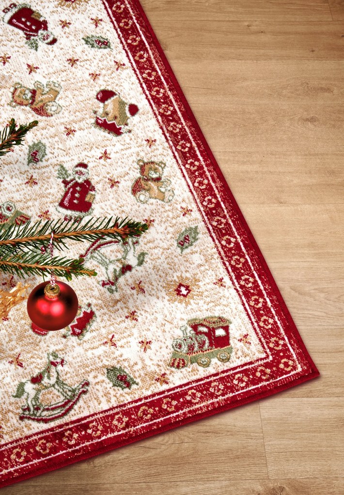 Villeroy & Boch Kusový koberec Toy's delight se střiženým vlasem 106217 Red, Multicolor, 50x80, červená, obývací pokoj