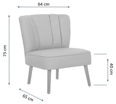 Designové křeslo Dayna červené