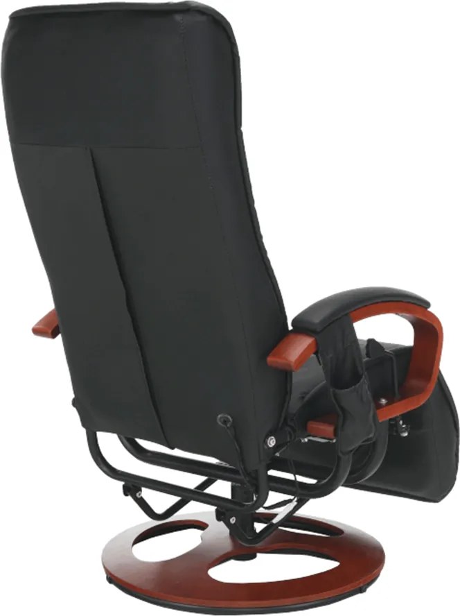 Masážní křeslo, elektrické, černé, ARTUS 2