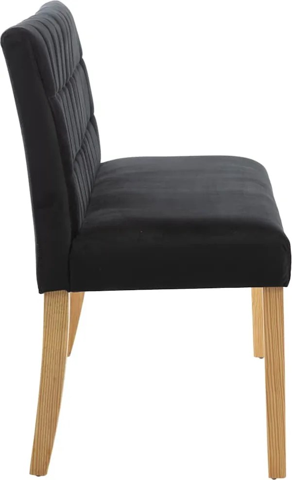 Lavice 140 cm černá samet 288575