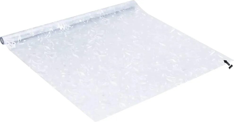 Okenní fólie 4 ks matné vzor květu PVC 3208982
