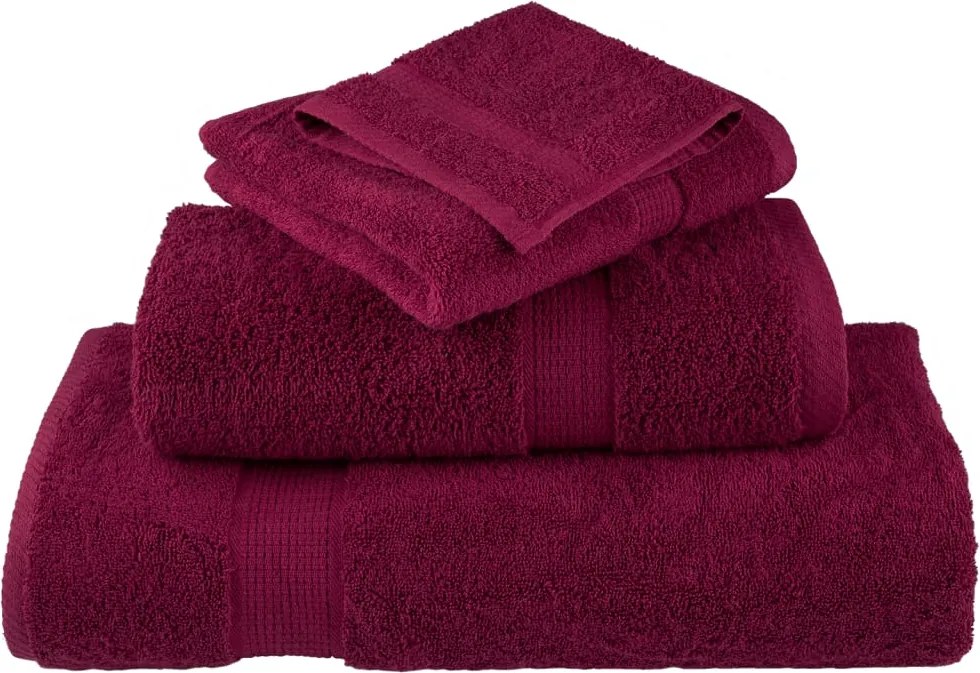 8dílná sada ručníků Premium SOLUND bordó 600 g/m² 137539