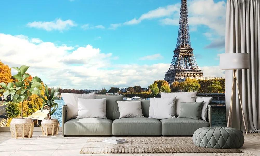 Samolepící fototapeta nádherné panorama Paříže - 300x200 cm