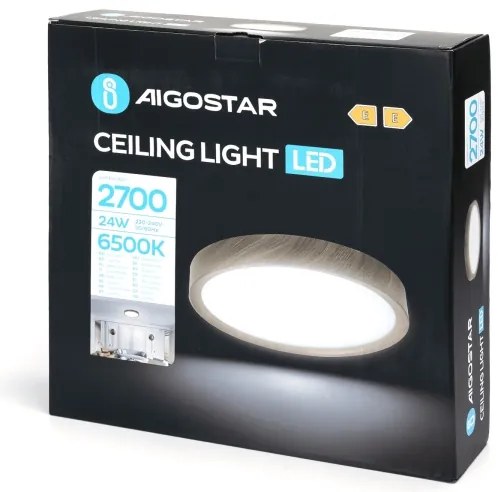 Aigostar - LED Stropní svítidlo LED/24W/230V 6500K pr. 38,3 cm