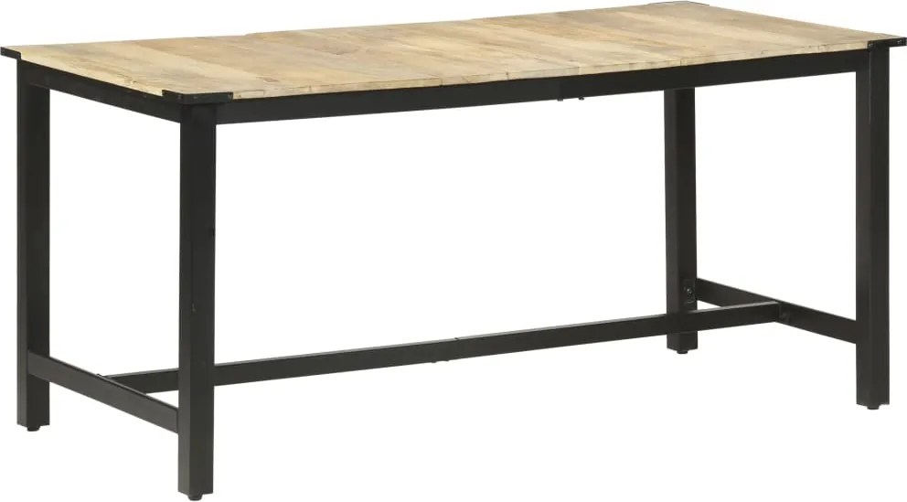 Jídelní stůl Newlin - masivní hrubé mangovníkové dřevo | 160x80x76 cm