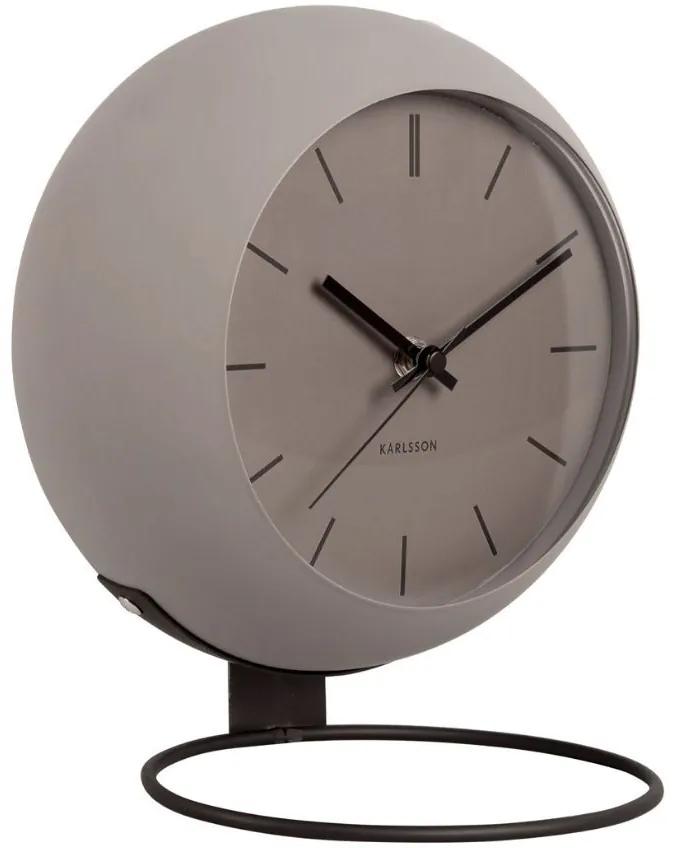 OnaDnes -20% Time for home Světle hnědé kovové stolní hodiny Haleen 21 cm