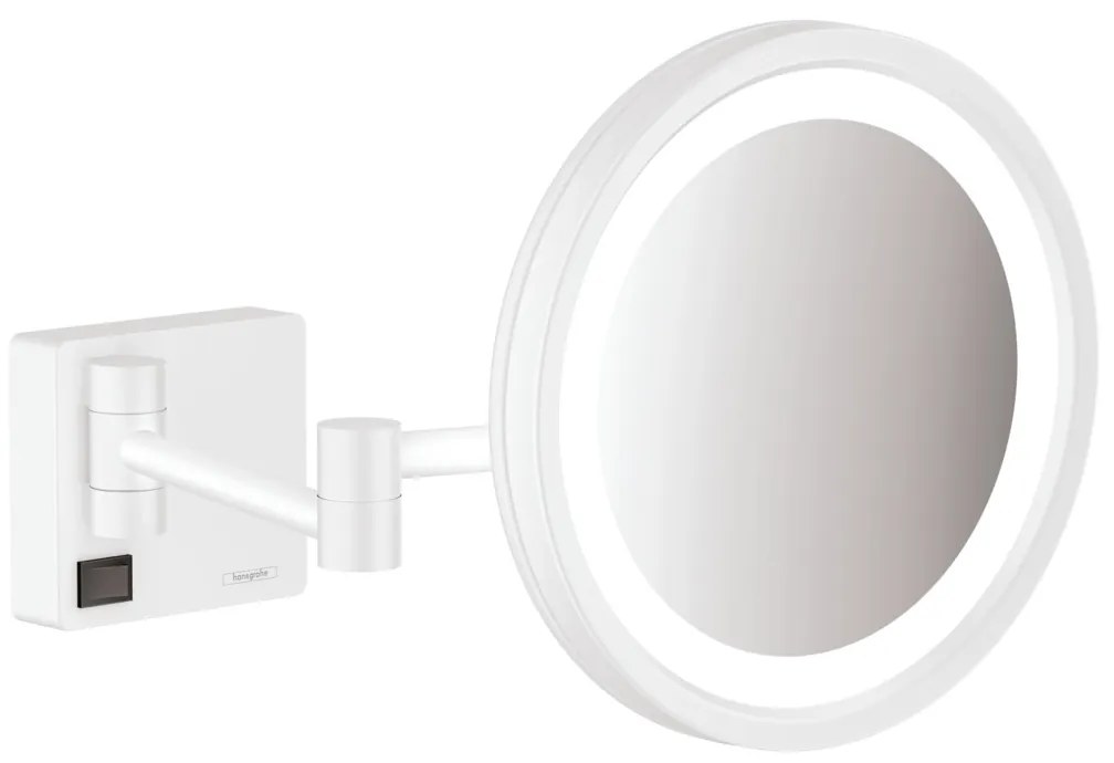 Hansgrohe AddStoris, kosmetické zrcadlo s LED osvětlením, bílá matná, HAN-41790700