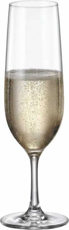 BOHEMIA PRESTIGE MILA SKLENICE NA ŠAMPANSKÉ 270ML SADA 6KS