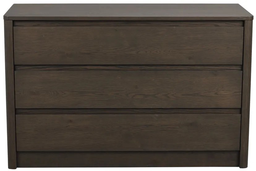 ROWICO Dřevěná komoda MELSTONE 110x45 cm tmavě hnědá