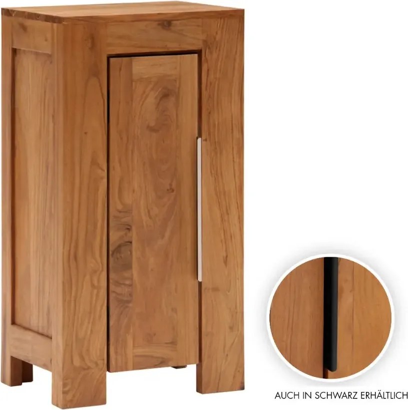 furniture-nabytek.cz - Koupelnová skříňka Osvaro - Stříbrné kovové úchytky