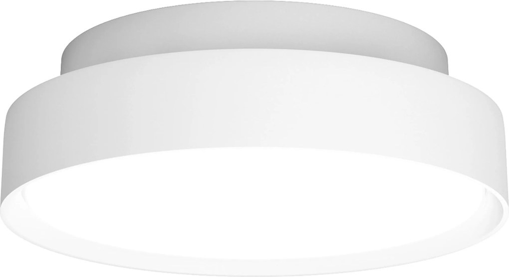 Stropní svítidlo Slim Round Surface LED 4000K s opálovým difuzorem ovládání osvětlení Dali 25 cm bílá