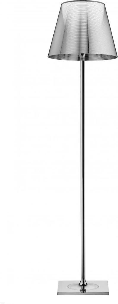 Flos F6305004 KTribe F2, designová stojací lampa se stmívačem, 1x150W E27, aluminizovaná stříbrná, výška 162cm