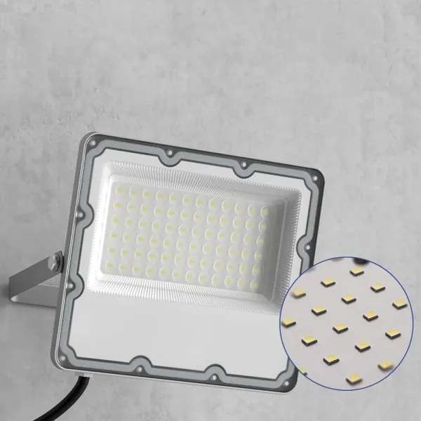 LED Venkovní reflektor LED/100W/230V 4500K IP65 šedá