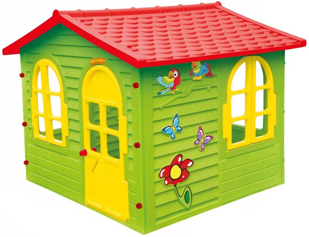 _Ostatní 1_ Zahradní domeček velký plastový 190x118x127cm s plotem a doplňky 12243moc