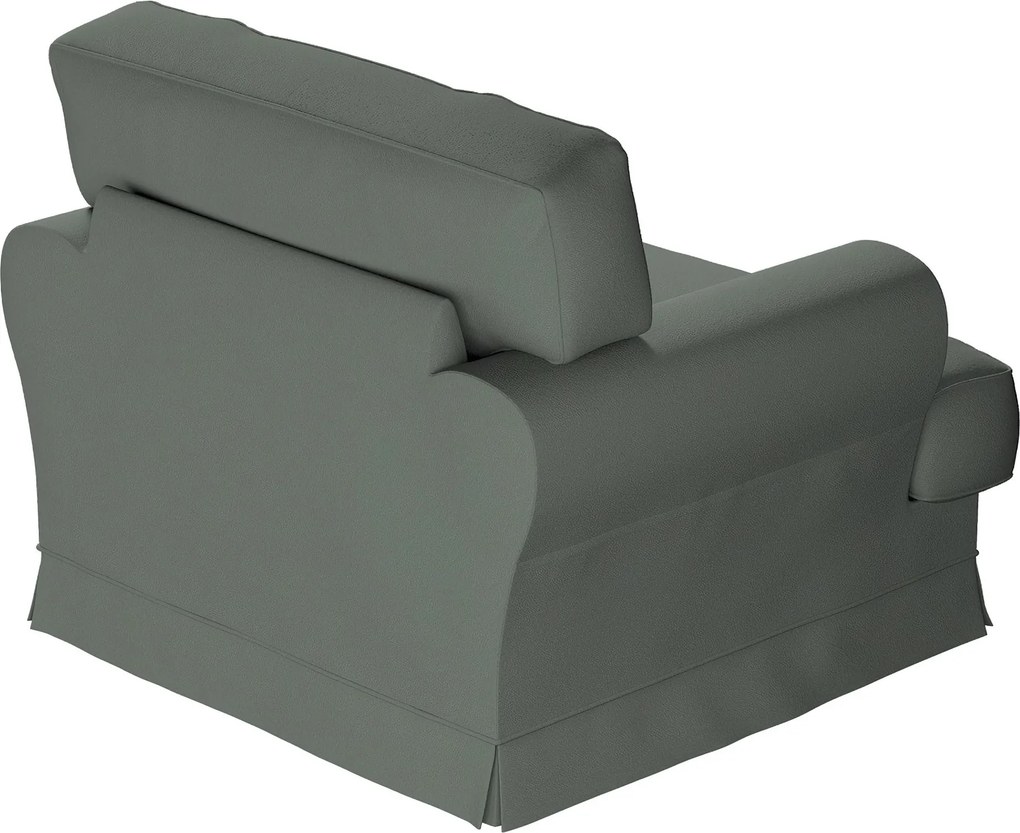 Potah na křeslo IKEA Ekeskog barva zelená látka pletený vzor