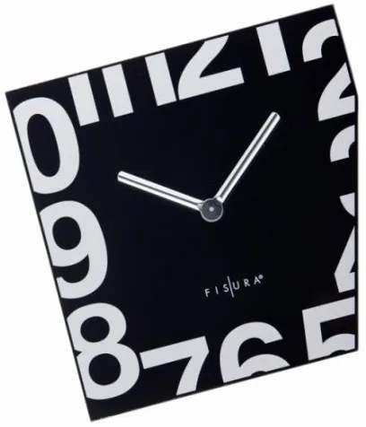 Fisura Esquina Black 21cm nástěnné hodiny