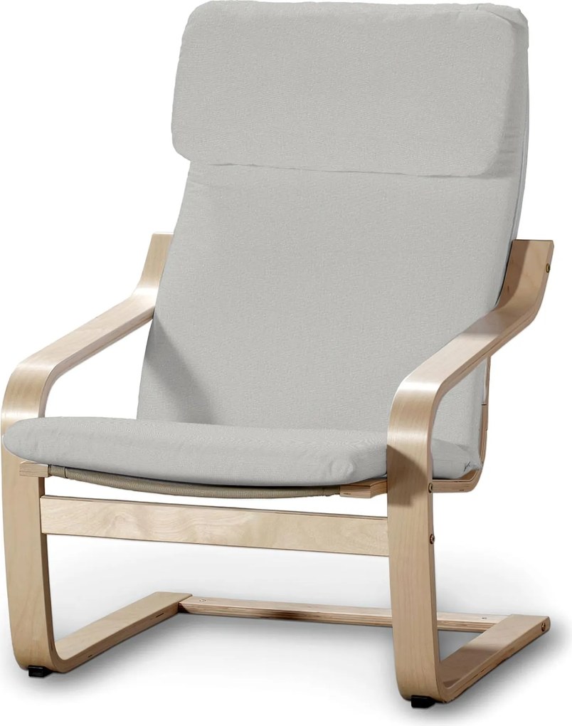 Sedák na křeslo IKEA Poäng barva šedá látka pletený vzor