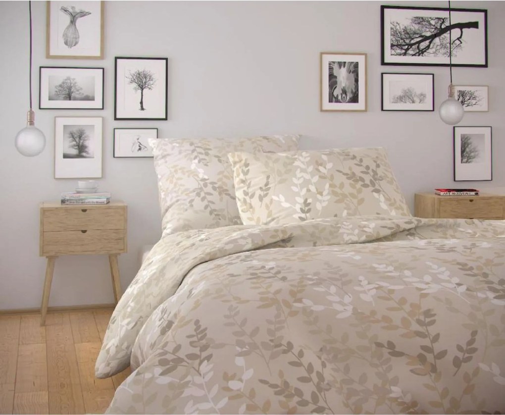 Bavlněné povlečení NORDIC COLLECTION ASTRID - 1x 240/220, 2x 70/90cm