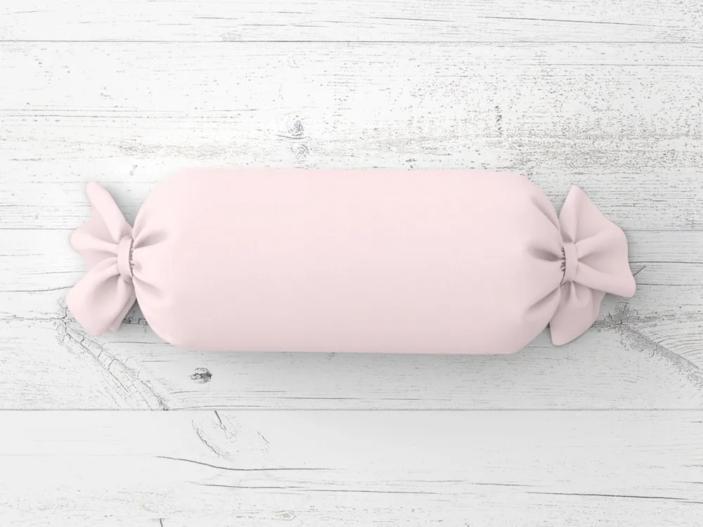 Biante Polštář válec bonbon Rongo RG-054 Lasturově růžový 15x40 cm